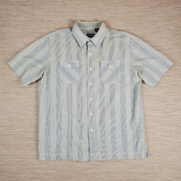 Izod | Shirts | Izod Mens Shirt Large Seersucker Classicore Preppy ...